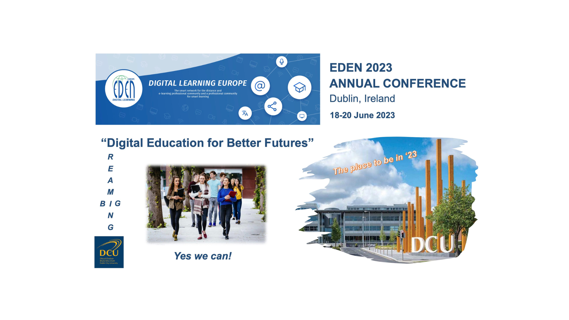 EDEN 2023 Annual Conference, 18-20 June in Dublin, Ireland - Media and ...